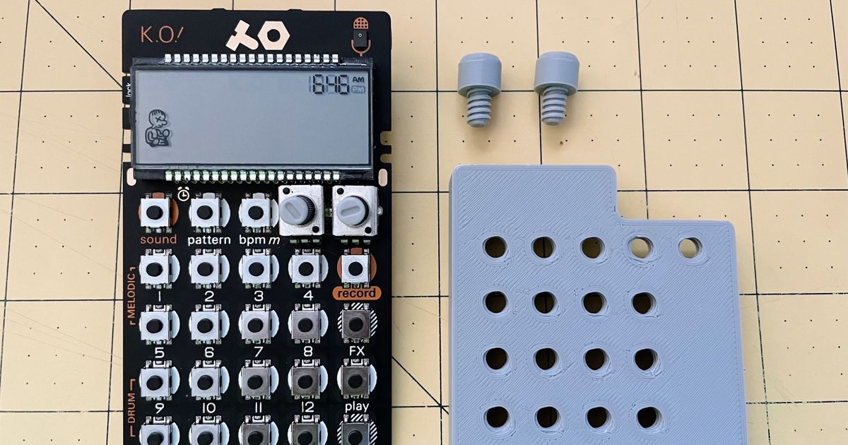 Hands-free recording cover for PO-33 by beepBot! | Download free STL ...