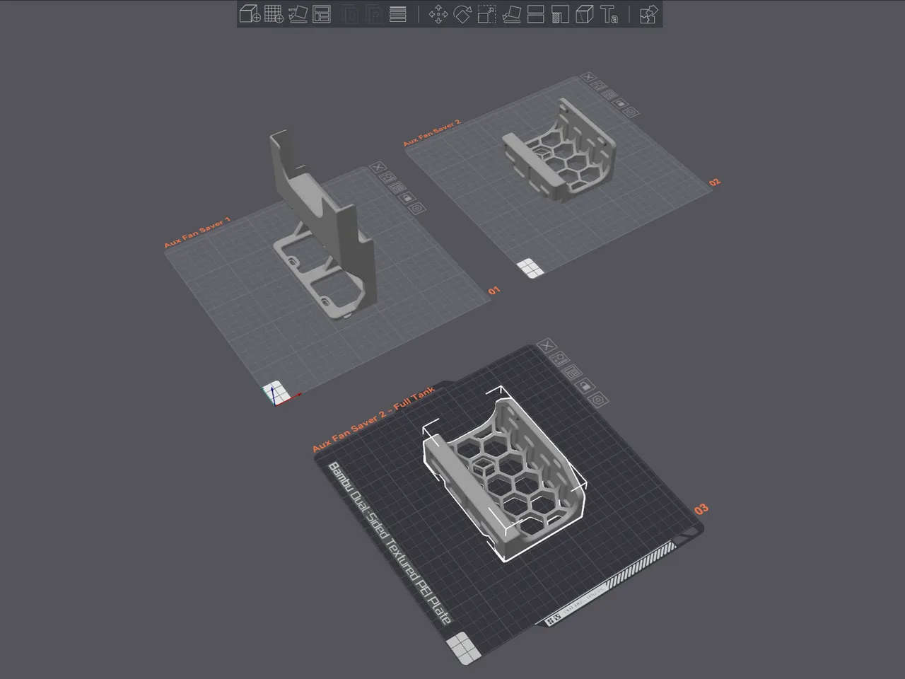 Aux Fan Saver Familia for Bambu Lab printers by thrutheframe | Download ...