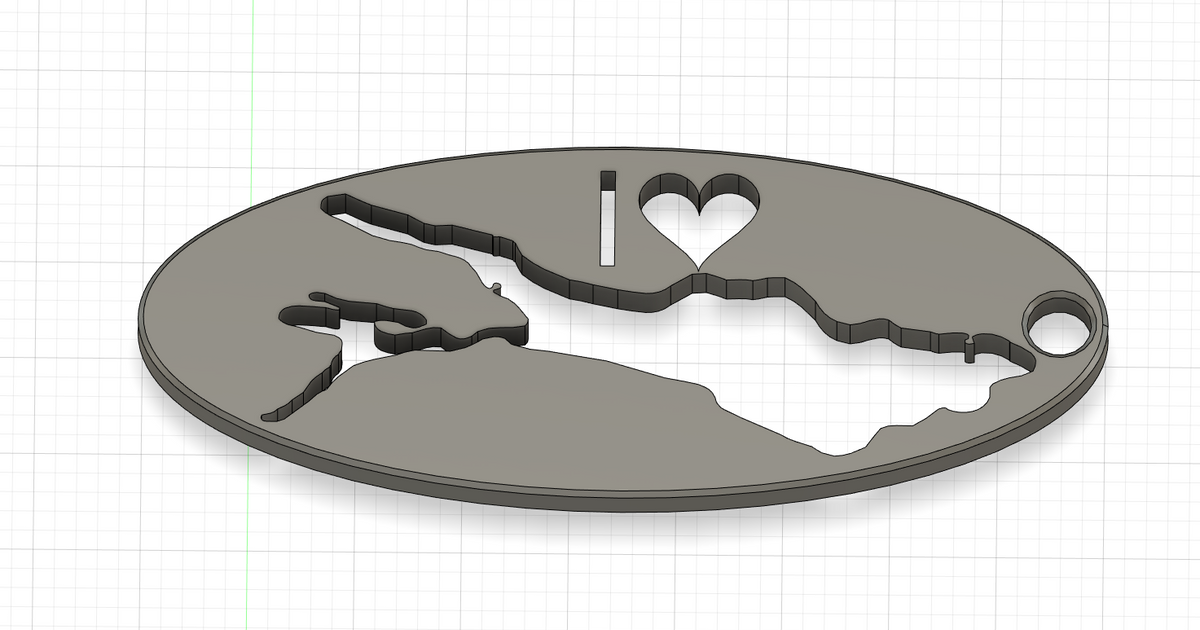 I ️ Bodensee inverted - Keychain by stritti | Download free STL model ...