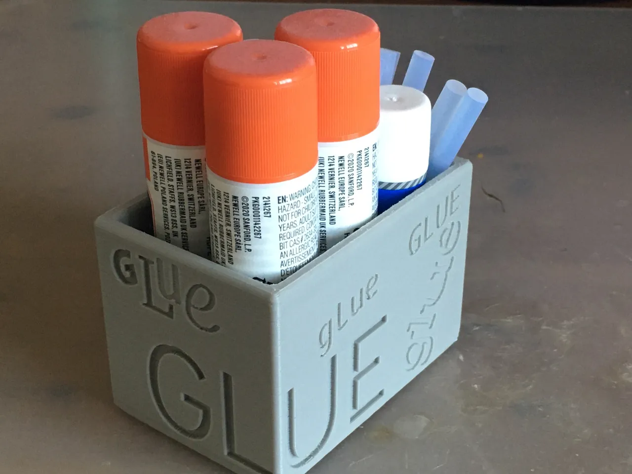 cube for glue/pens/pencils by awelshman | Download free STL model ...