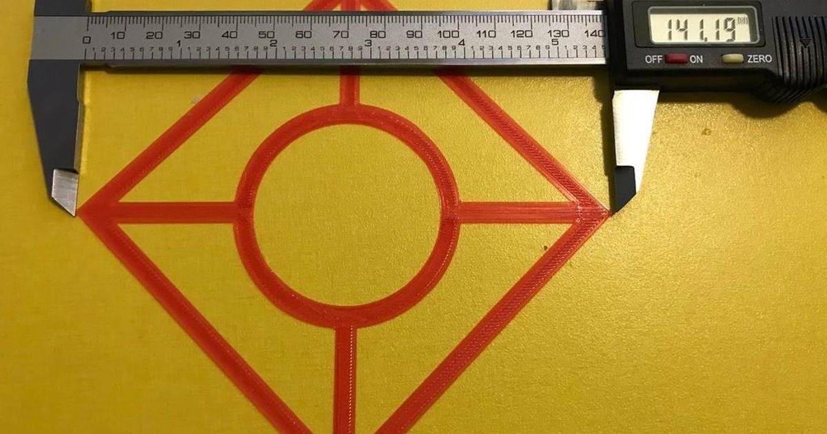 100mm square and 50mm circle calibration (XY calibration) by Sammy ...