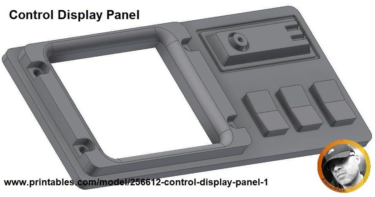 Control Display panel 1 by JamesR5D4 | Download free STL model ...