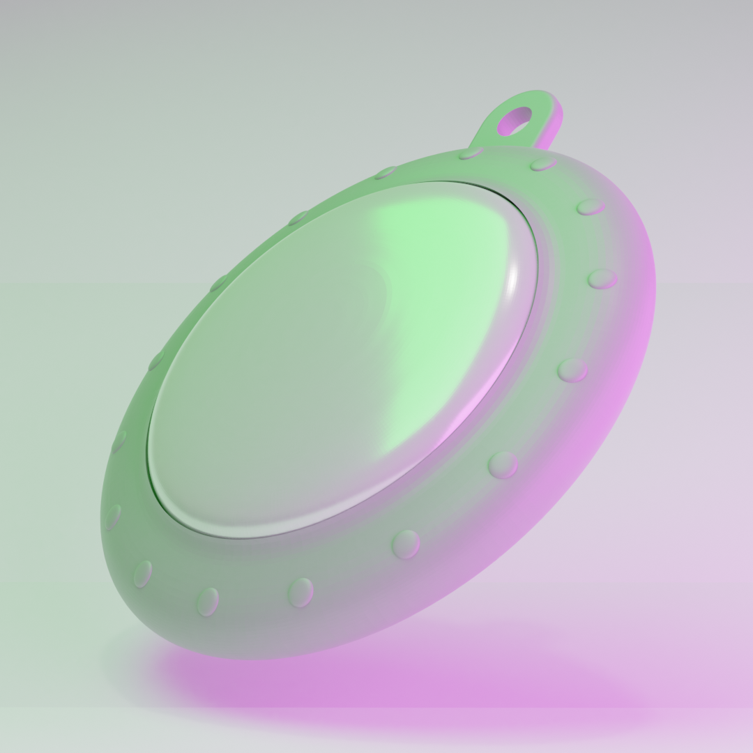 UFO Airtag Keychain by Itz Earthy | Download free STL model ...