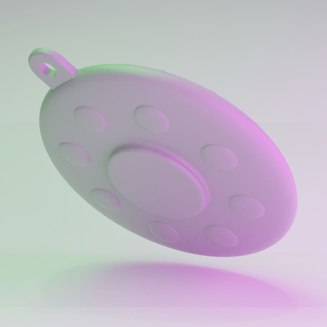 UFO Airtag Keychain by Itz Earthy | Download free STL model ...