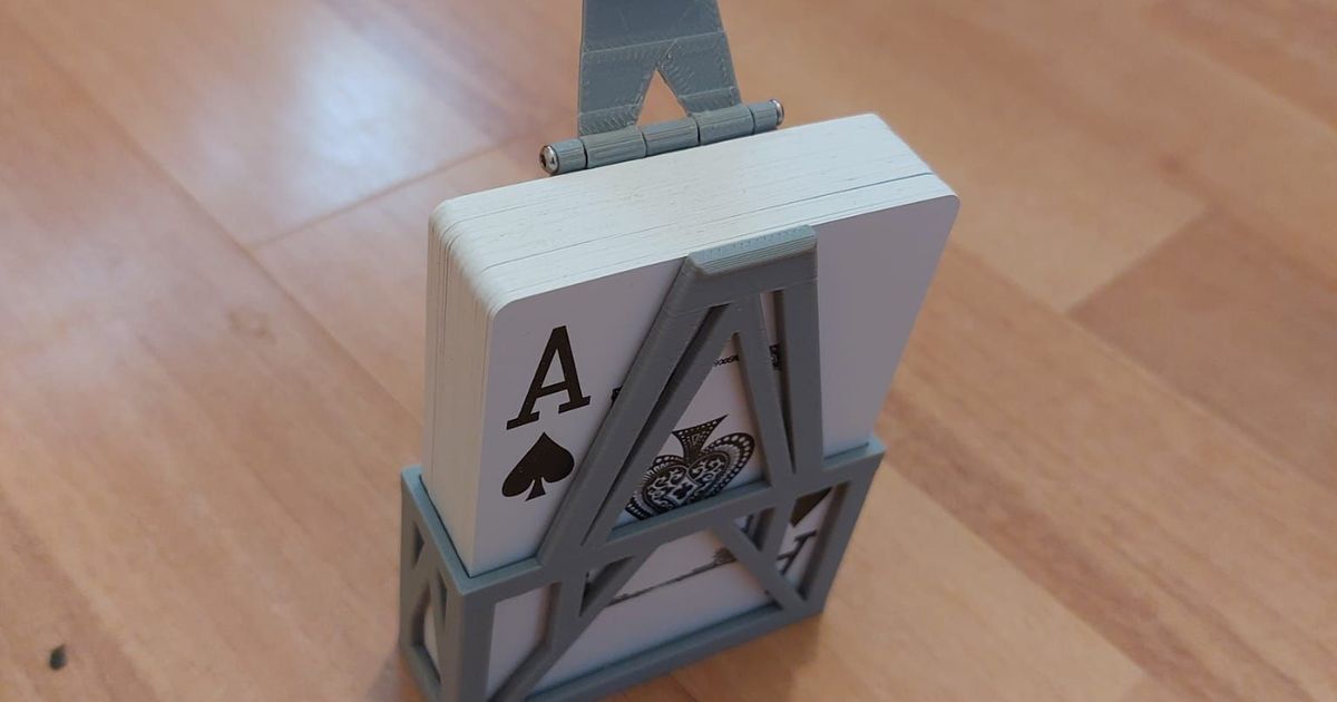 Playing cards case with locking mechanism by tomerCohen | Download free ...