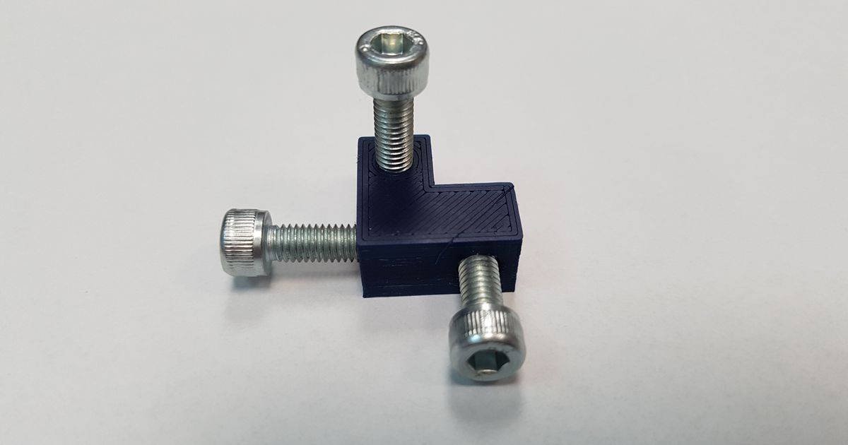 M5 Nut Corner Bracket by ICT Avatar | Download free STL model ...