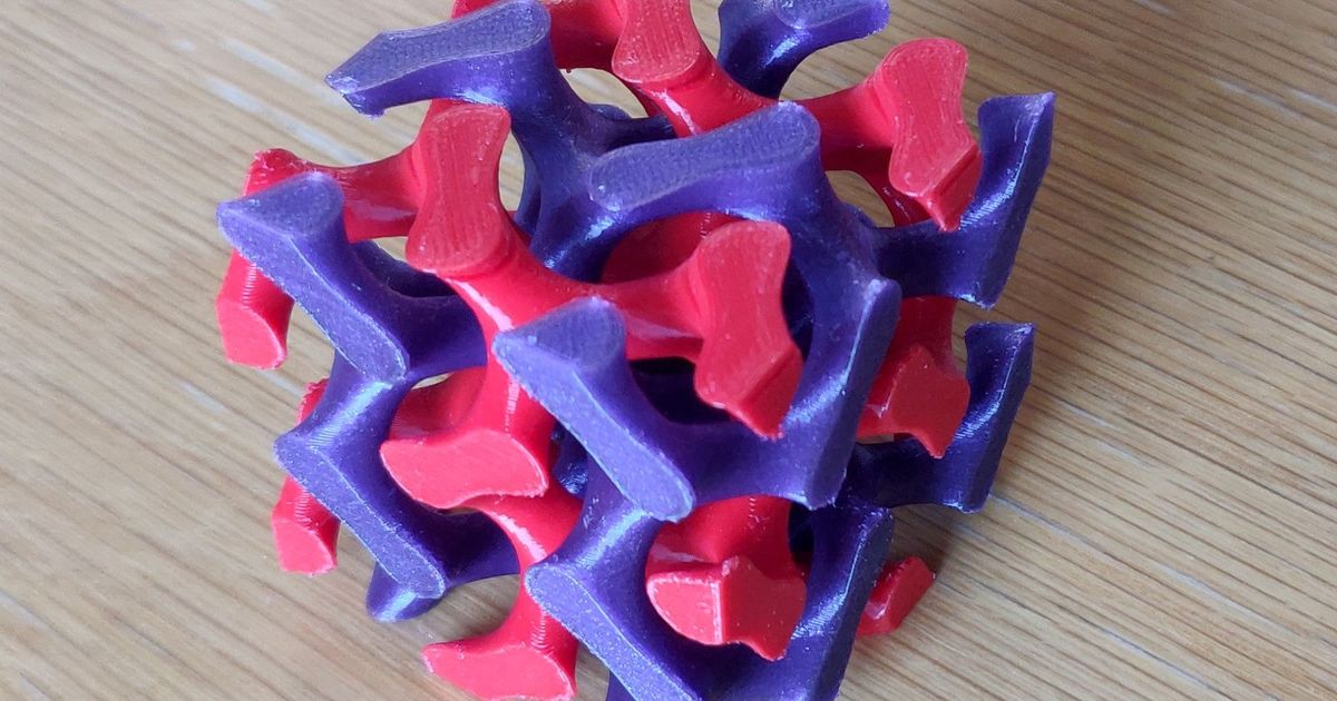 Laves graph / Inverse gyroid by wavexx | Download free STL model ...