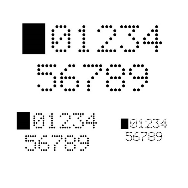 Airbrush stencil ST-SF004-digital-numbers-paint-hobby-stencil by ...