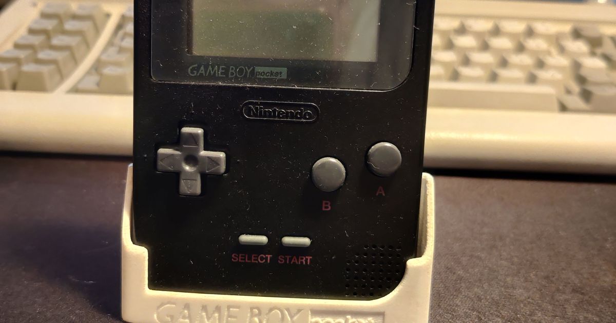Gameboy pocket display stand by Meluniis | Download free STL model ...