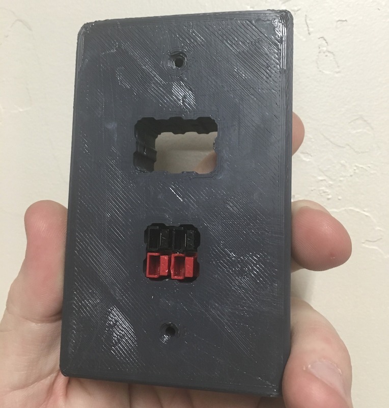 Anderson/Powerpole wall plate by taxilian | Download free STL model ...