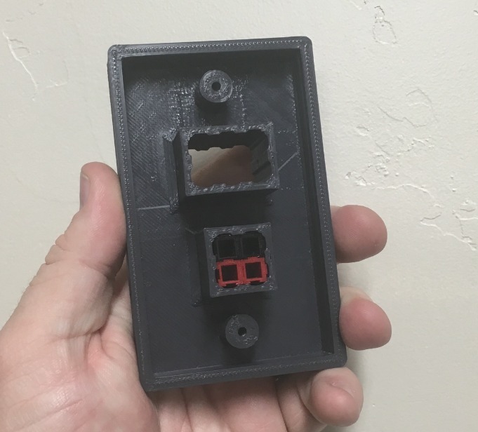 Anderson/Powerpole wall plate by taxilian | Download free STL model ...