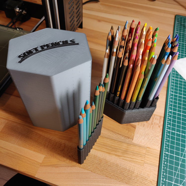 Pencils box by Etuvair | Download free STL model | Printables.com