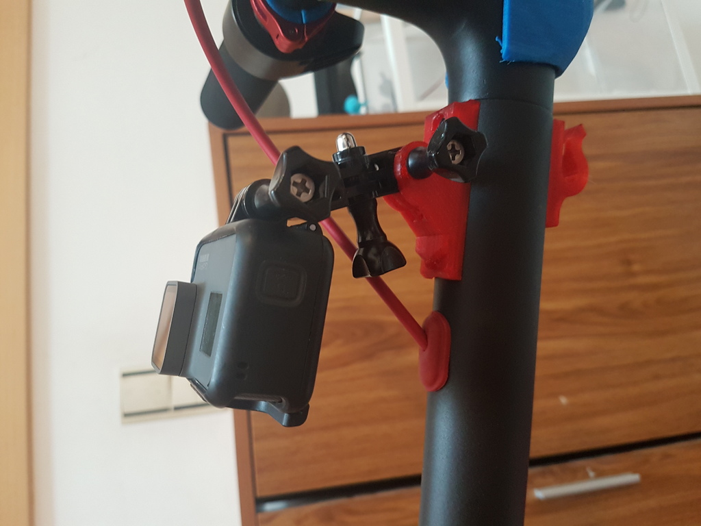 Xiaomi Mijia M365 front GoPro Mount v7 by AntoDelG | Download free STL ...