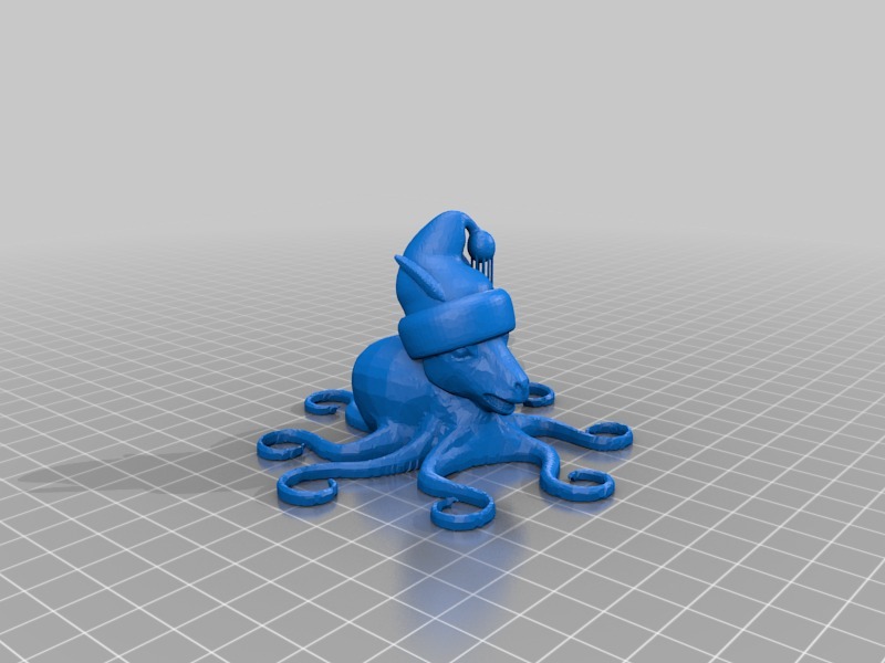 Christmas' Holy OctoGoat by AntoDelG | Download free STL model ...