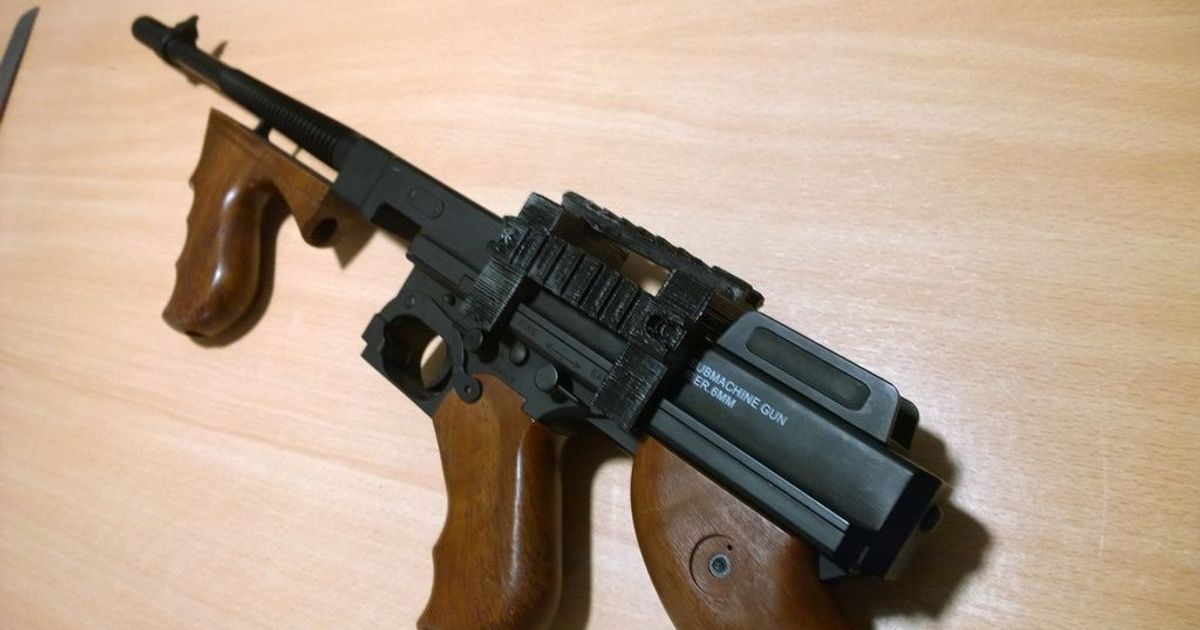 Picatinny rails for Thompson by AntoDelG | Download free STL model ...