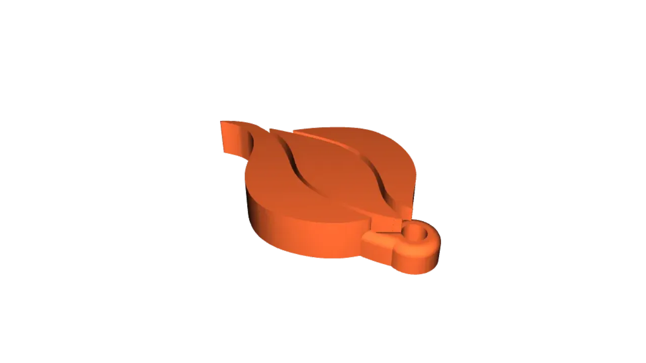 Flame Keychain by jzerykier | Download free STL model | Printables.com