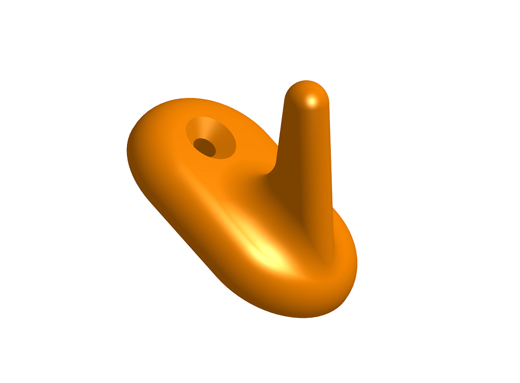 Wall Hook (sturdy version) by PRIma | Download free STL model ...