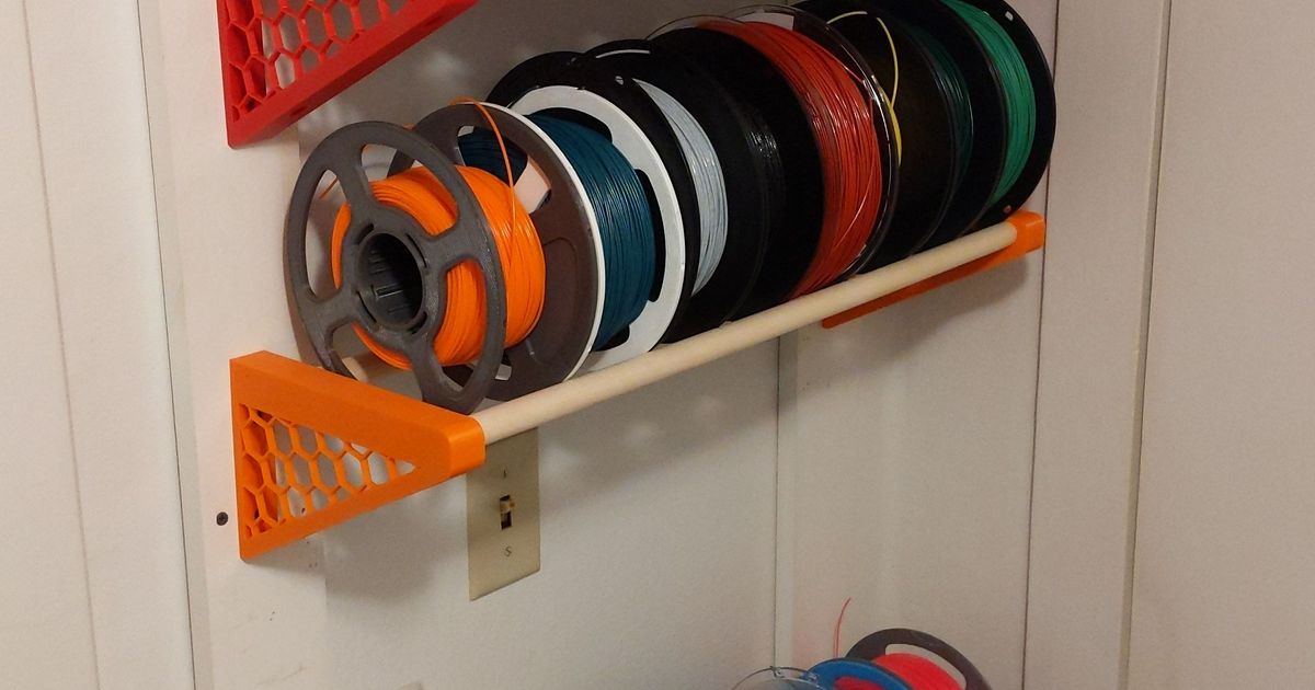 3/4" Dowel Filament Shelf by Livewire90210 | Download free STL model ...