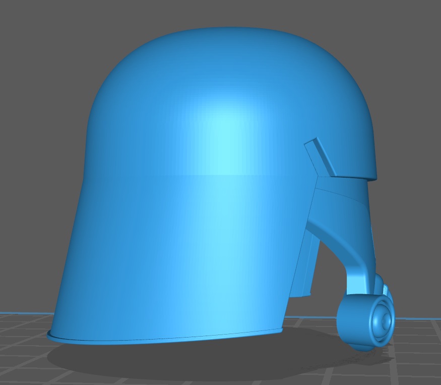 Version 2 realistic Snow Clone / Flame Clone Trooper helmet in 1:12 , 1 ...