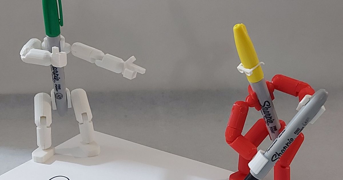 Articulated Sharpie Guy by Dr Operator | Download free STL model ...