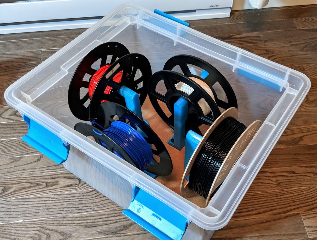 Filament Tub Design 4 roll by Wyliebutler | Download free STL model ...