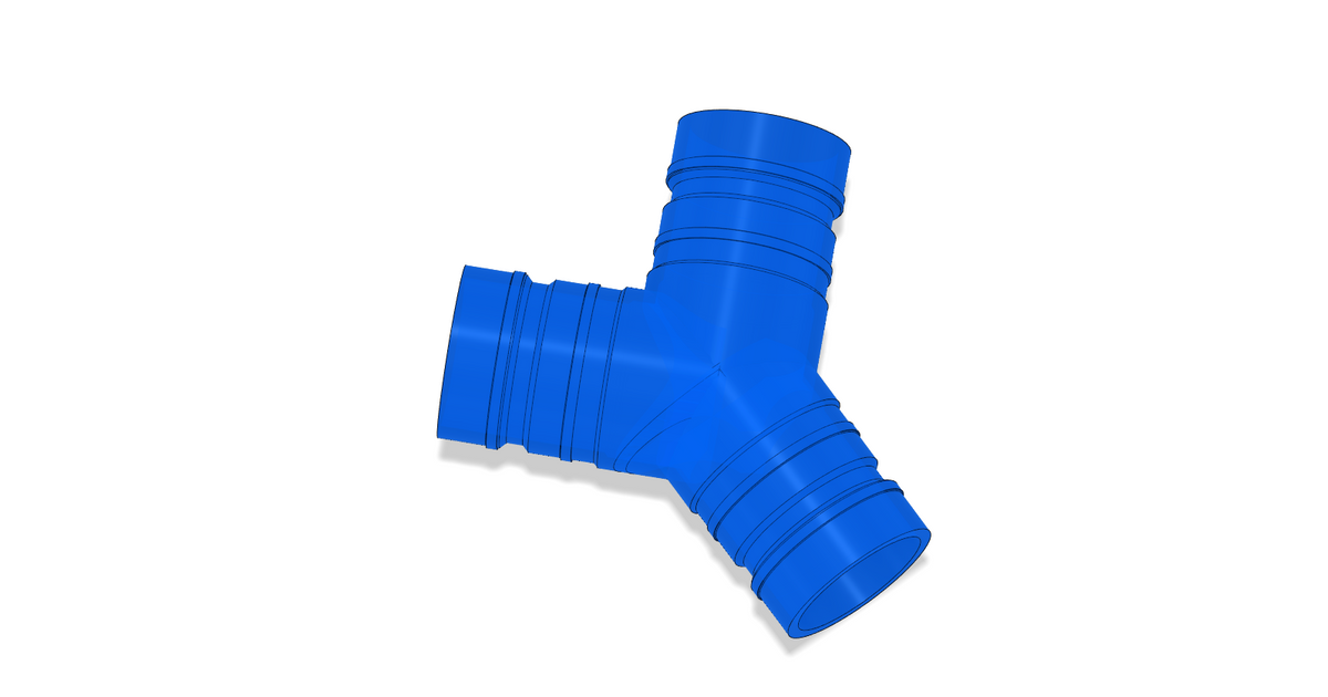 Dewalt Airlock Y splitter by shicks101 | Download free STL model ...