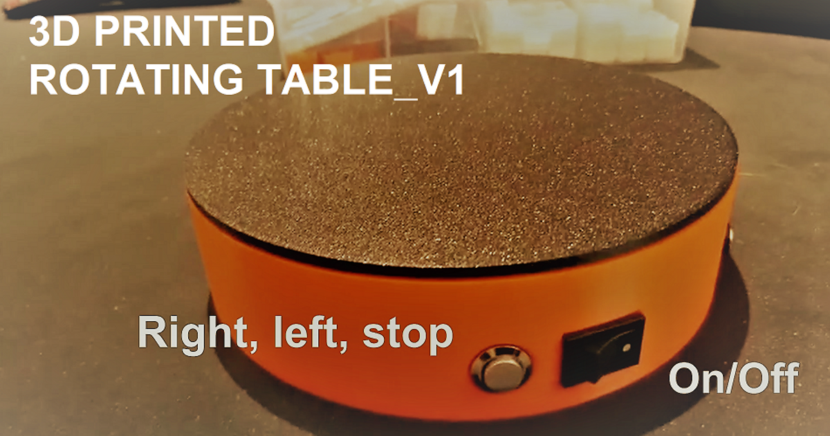 Rotatoring Table V1 by Mefiu | Download free STL model | Printables.com
