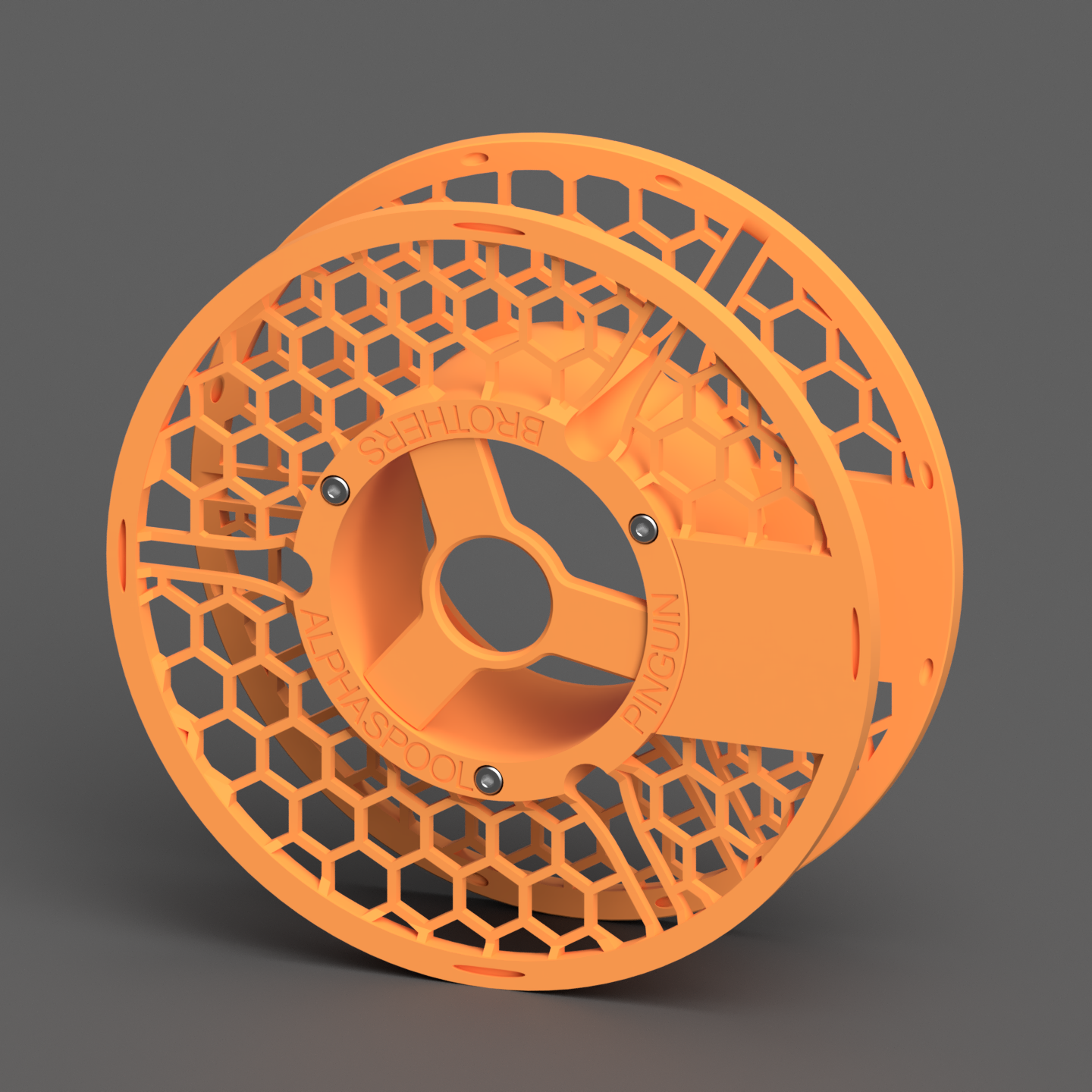 AlphaSpool - Solid 3D Printed Filament Spool by P I N G U I N ...