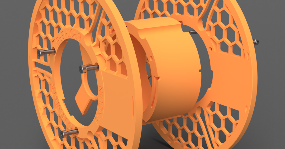 AlphaSpool - Solid 3D Printed Filament Spool by P I N G U I N ...