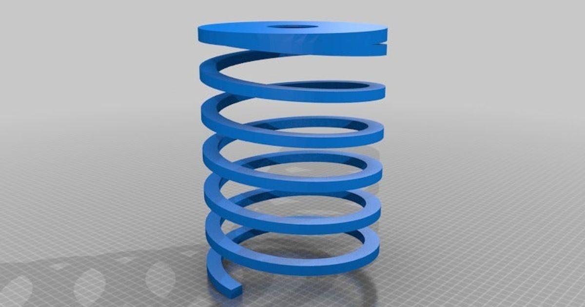 Spring lamp shade by MTB3D | Download free STL model | Printables.com