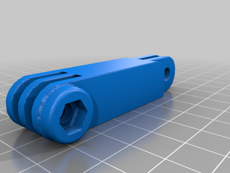 Gopro Mount Extension (Separated) by momodamonster | Download free STL ...