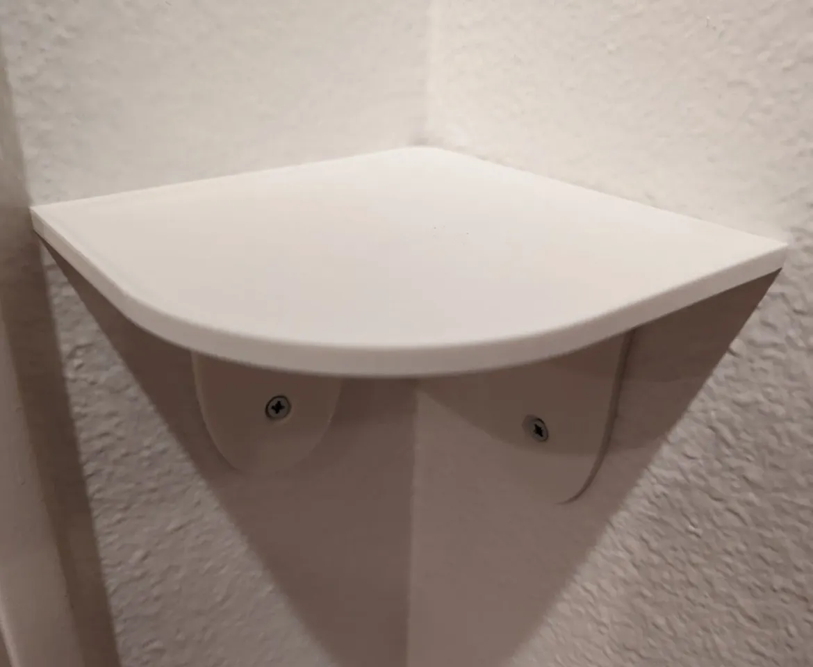 Rounded small corner shelf by Oak | Download free STL model ...