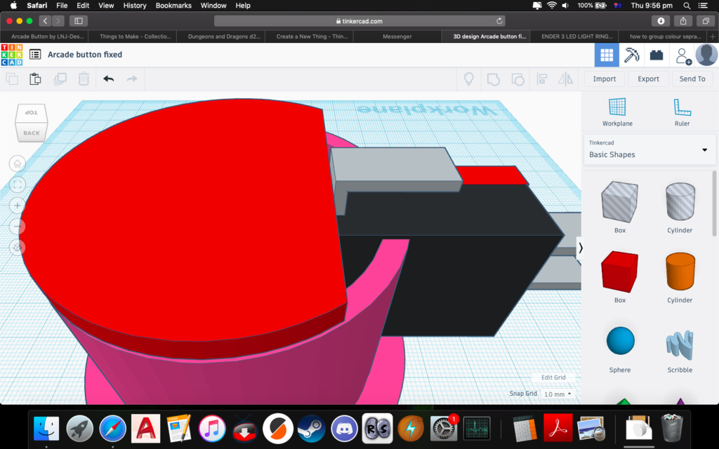 Arcade Button by Sparks | Download free STL model | Printables.com