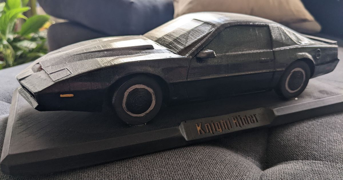 Knight Rider KITT pedestal by Ralf Hörhager | Download free STL model ...