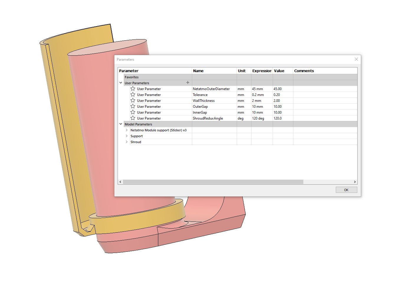 Netatmo Outdoor Module Support and Sun Shield by E-Raw | Download free ...