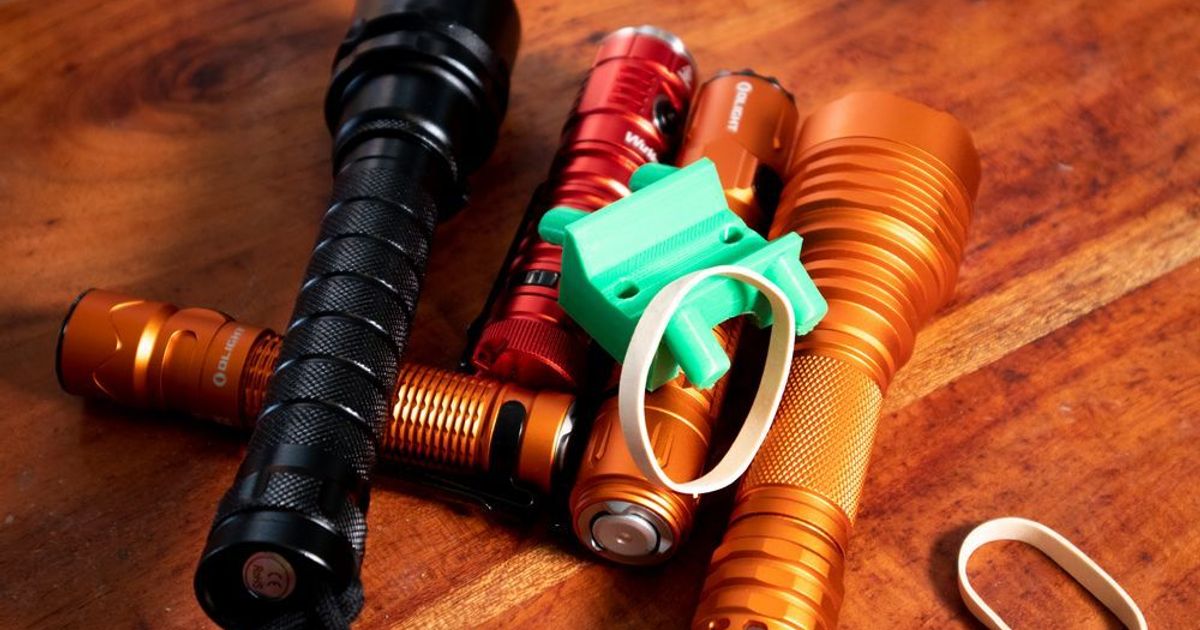 Universal Flashlight Mount by Miaoucat | Download free STL model ...