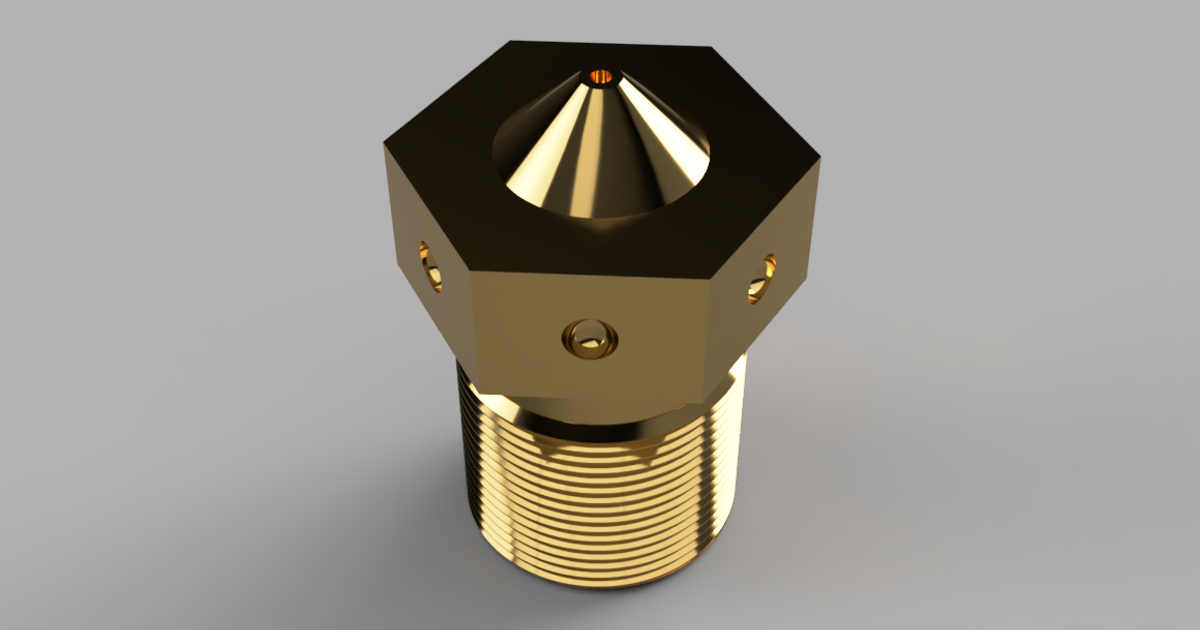 Nozzle shaped nozzle (or anything) box by foglie0p | Download free STL ...