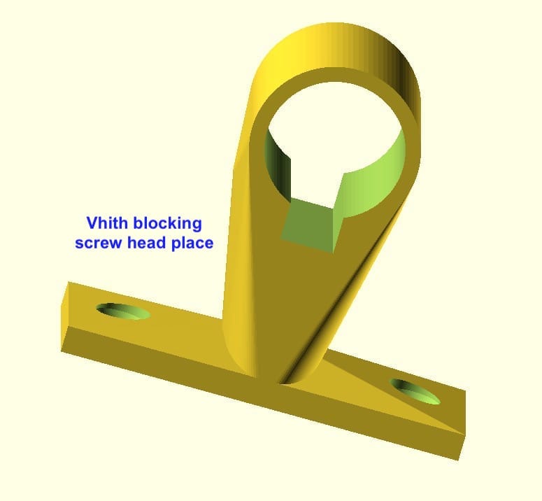 Closet rod holder for hanger by Mimo47 | Download free STL model ...