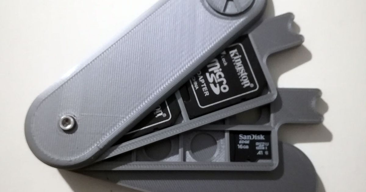 SD Card Holder by Quasa | Download free STL model | Printables.com