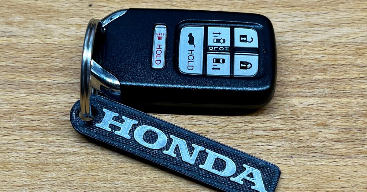 Honda Keychain by Remy | Download free STL model | Printables.com