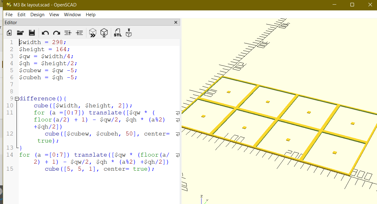 Anycubic M3 Max Resin Exposure Range Finder Layout Helper by vitor.j ...