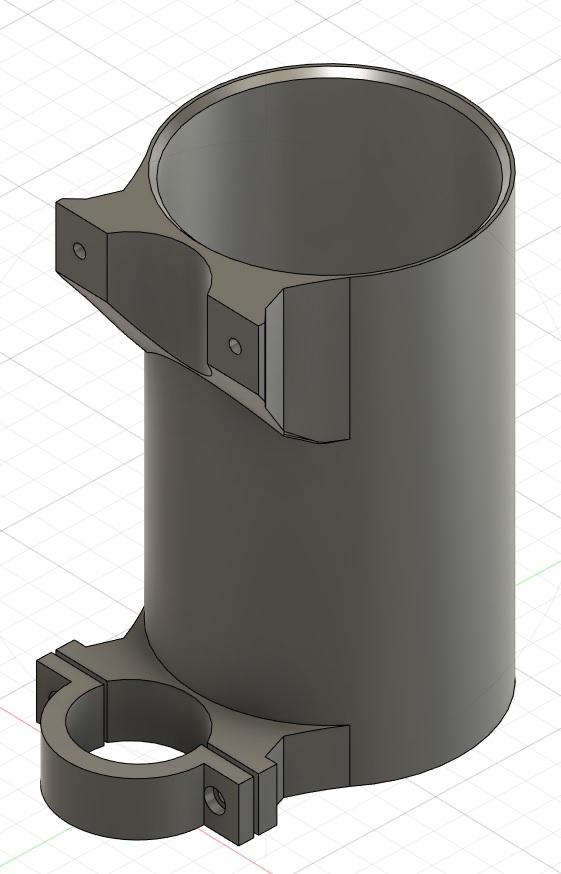 Micro Scooter Bottle Holder (33mm diameter) for 1L bottle by KnoppersDE | Download free STL ...