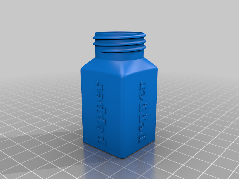 Container with bottle cap by Andrzej_W | Download free STL model ...