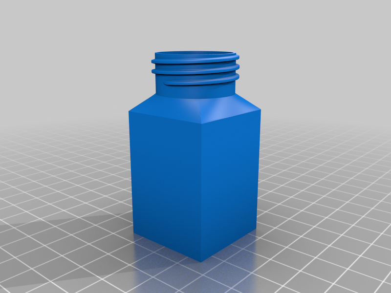 Container with bottle cap by Andrzej_W | Download free STL model ...