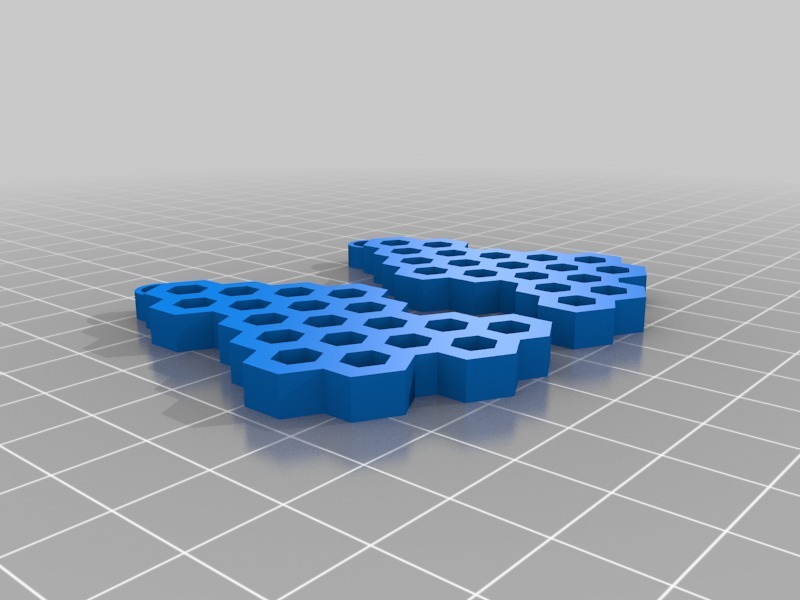 Polygon Pattern Earrings by jchun | Download free STL model ...