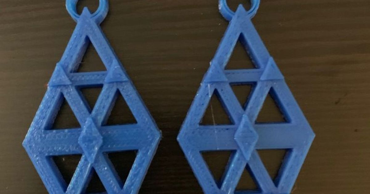 Triangle Earrings by jchun | Download free STL model | Printables.com