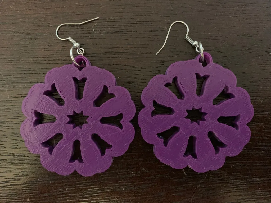 Heart Pattern Earrings by jchun | Download free STL model | Printables.com
