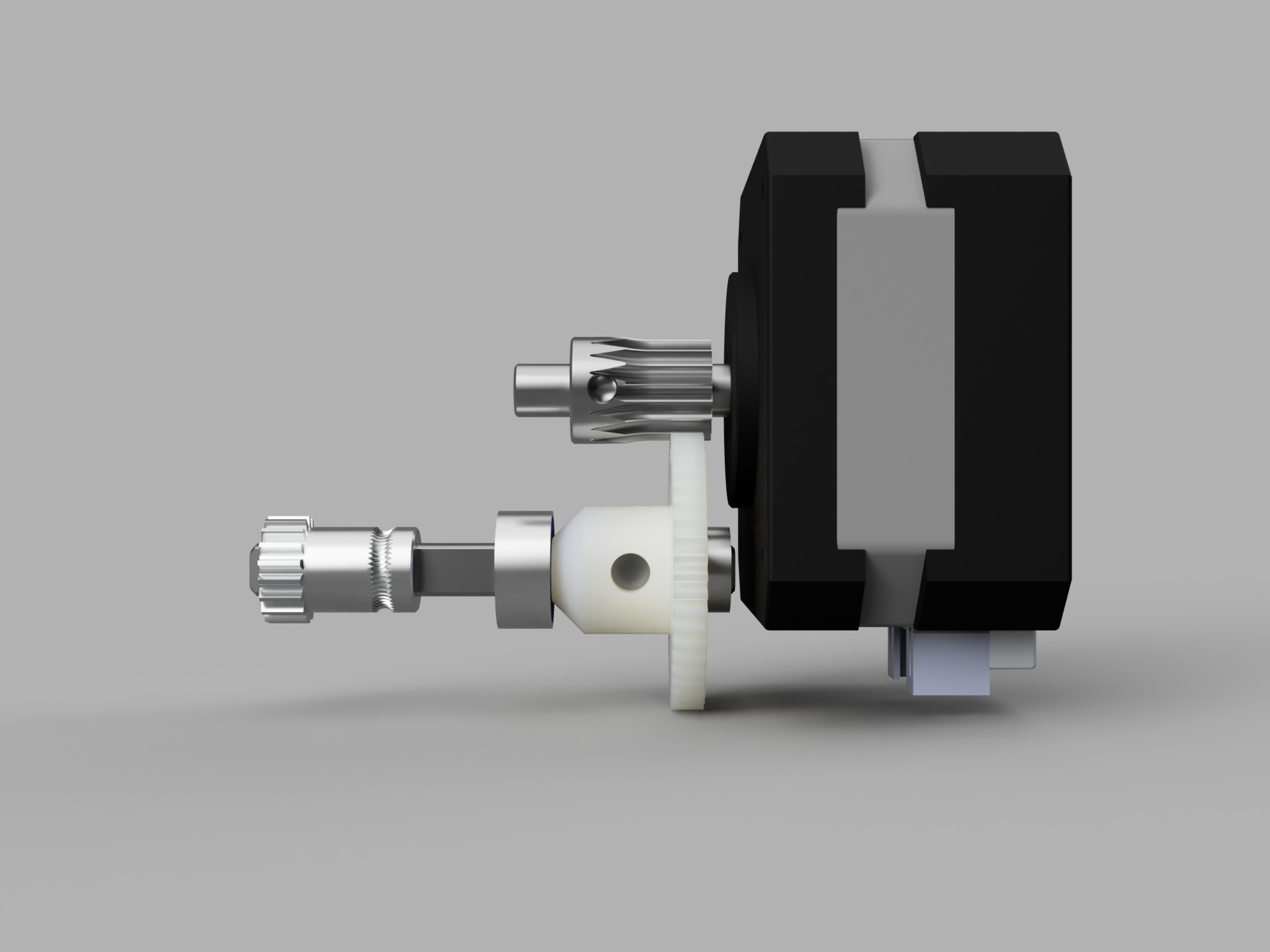3:1 geared extruder stepper motor (beta version) by Shaun Doe ...