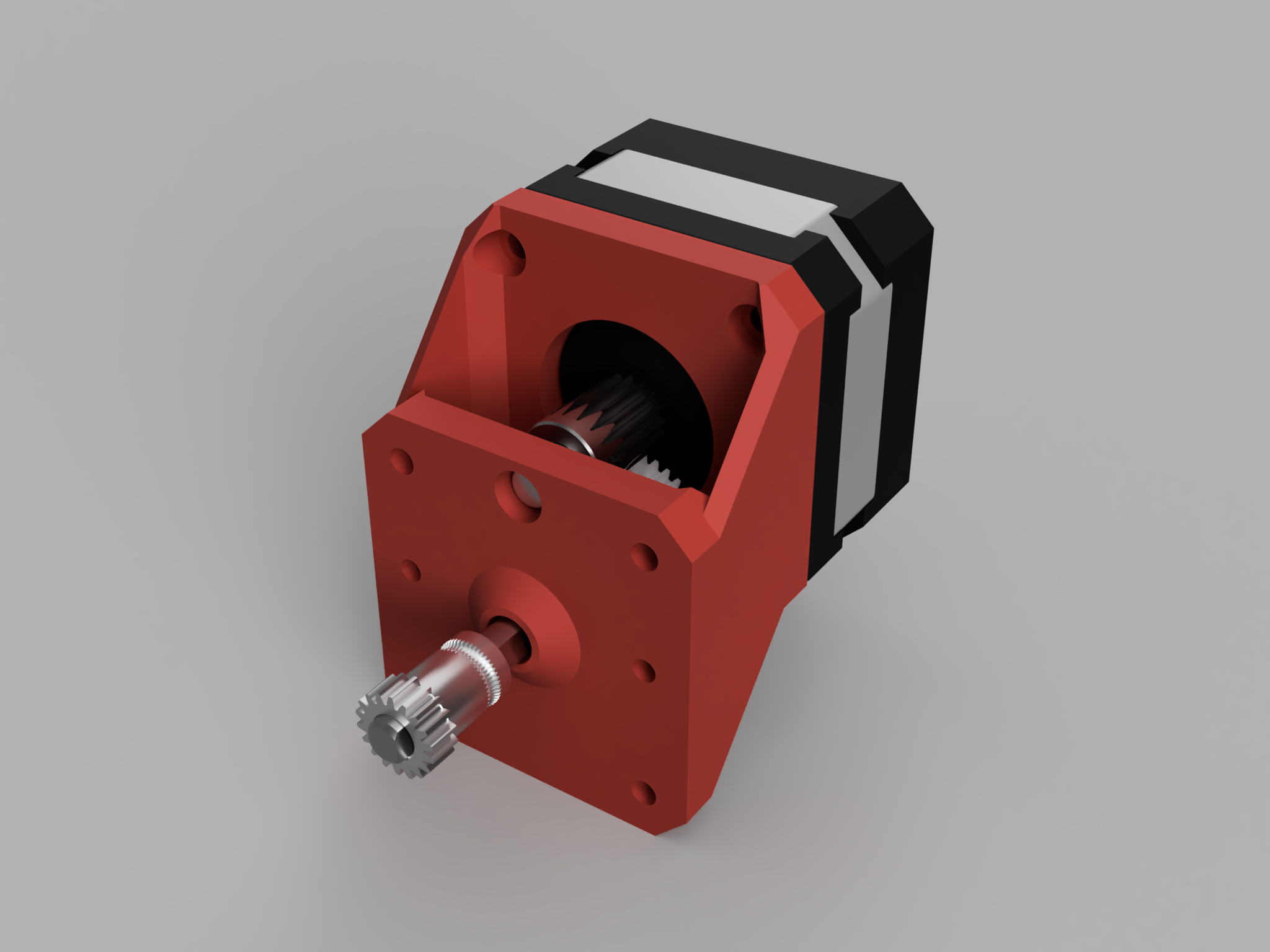 3:1 geared extruder stepper motor (beta version) by Shaun Doe ...