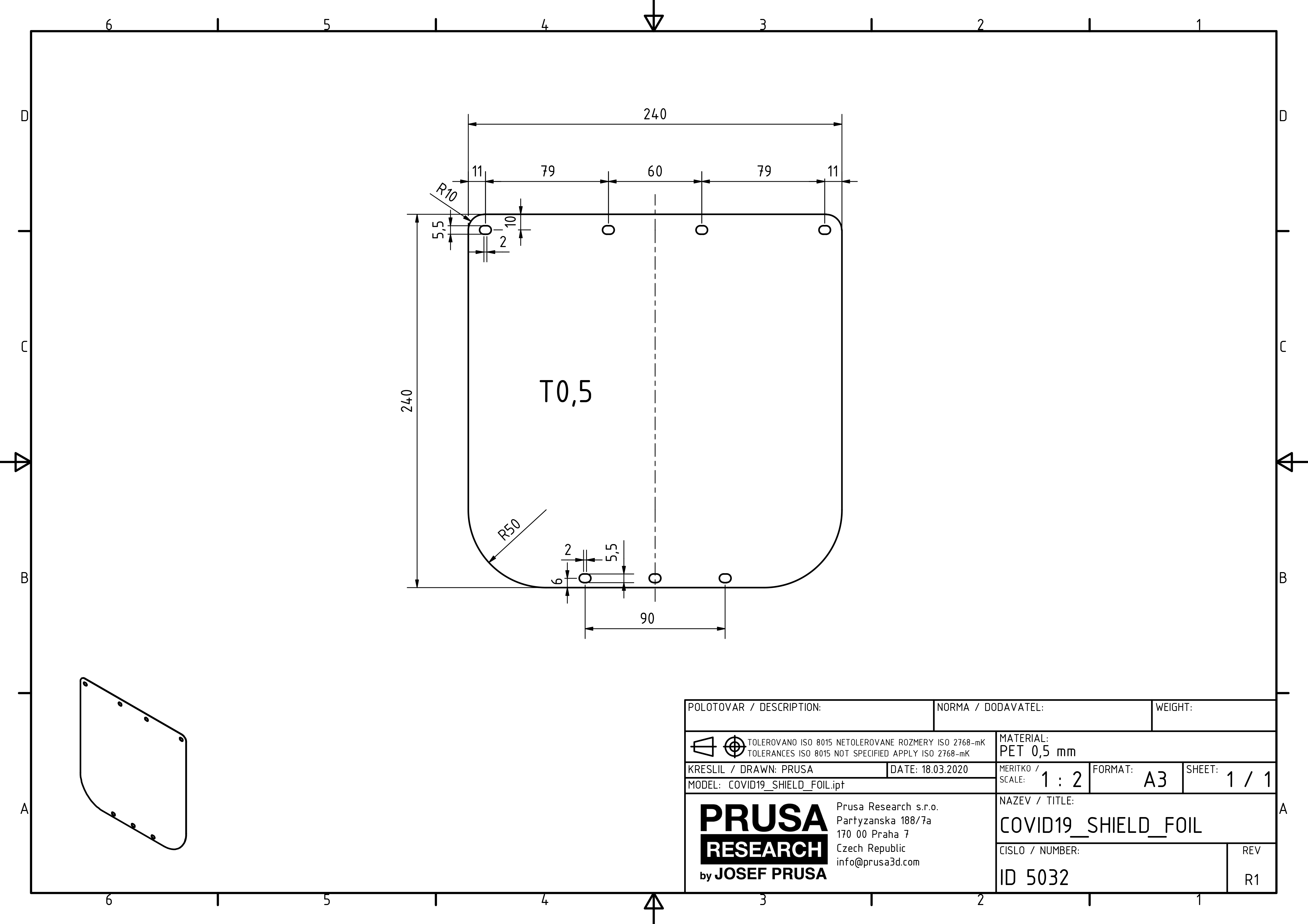 Prusa Face Shield von Prusa Research | Kostenloses STL-Modell ...
